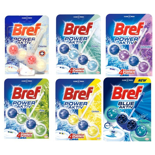 Bref Power Activ WC tisztító és illatosító golyó