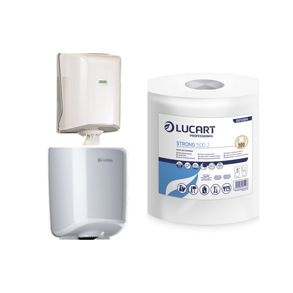 Lucart Eco belső adagolású tekercses kéztörlő ,strong,cf14,cf19,eco